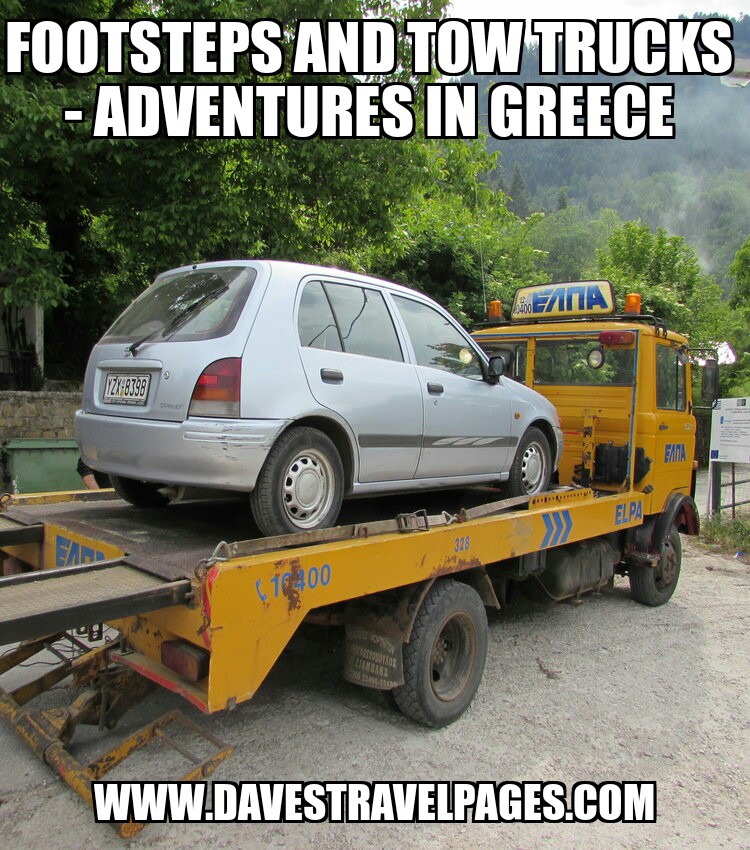 Footsteps and Tow Trucks : Travel Adventures in Greece