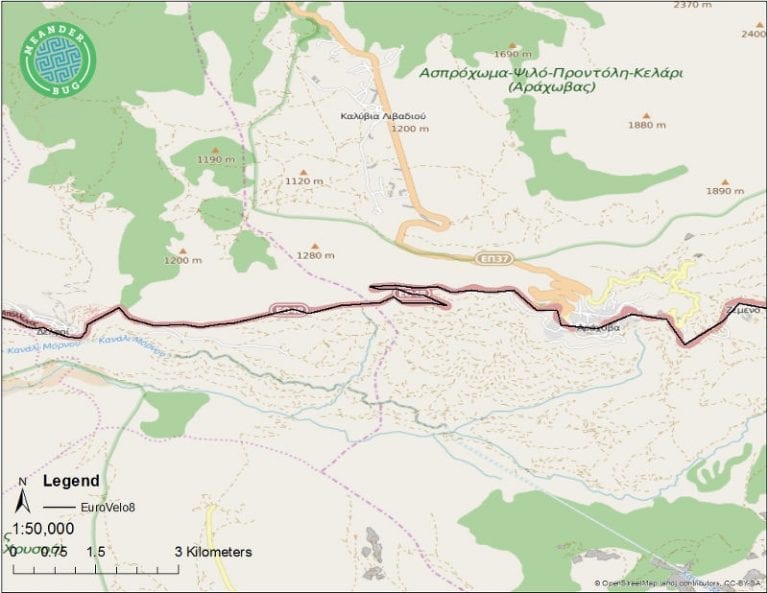 Greece Eurovelo Route 8 Maps and Route Suggestions - Dave's Travel Pages