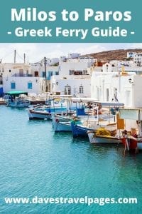 Milos to Paros Ferry Guide: Schedules, Ferries, Greece Travel Tips
