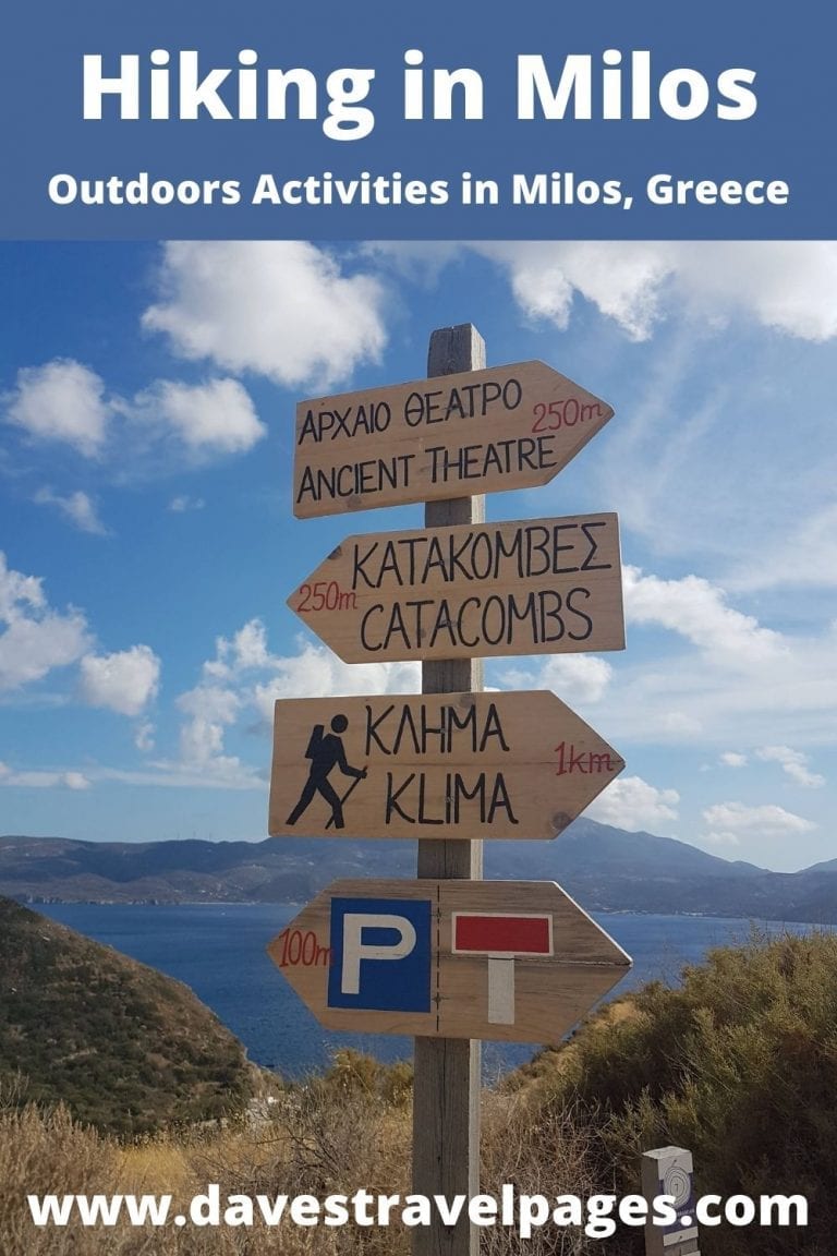 Hiking in Milos and other outdoor activities in Milos Greece