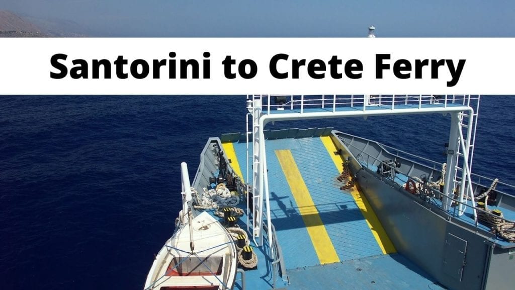 How to get from Santorini to Crete by ferry
