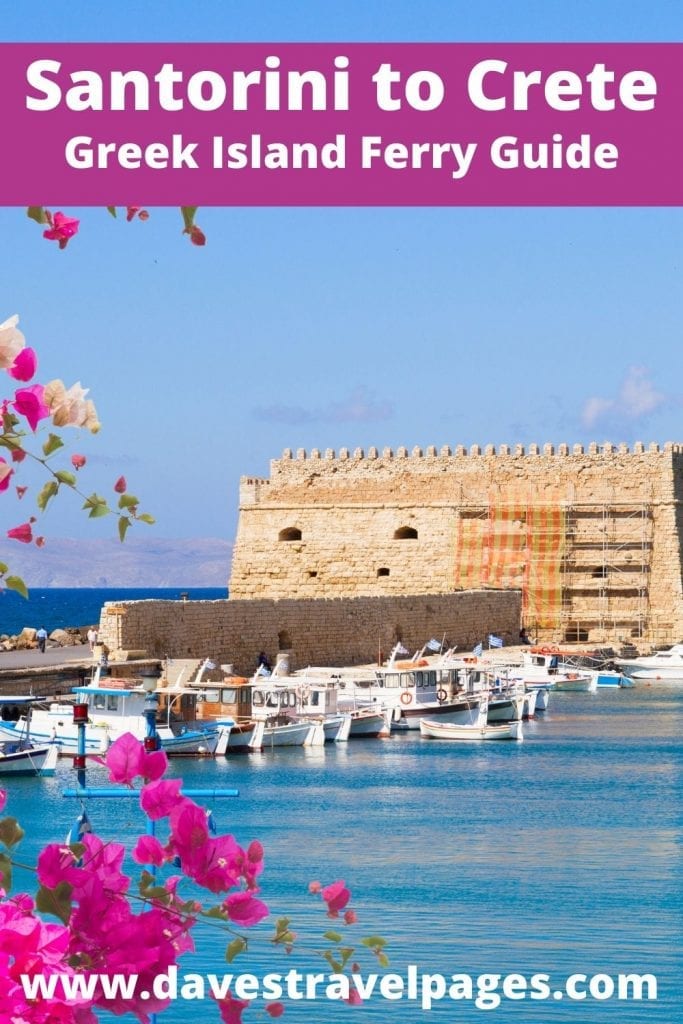 How to get from Santorini to Crete by ferry in 2025