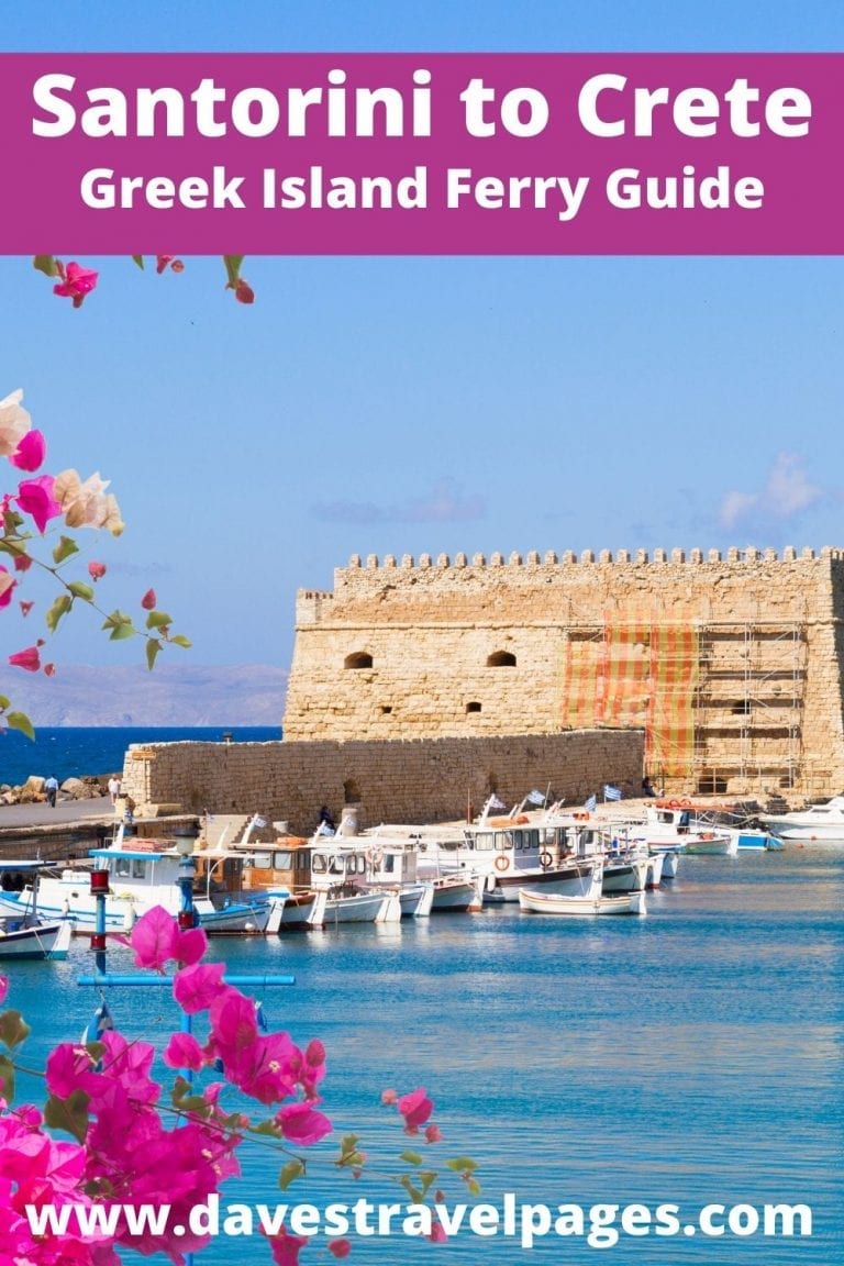 How to get from Santorini to Crete by ferry in 2025