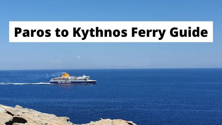 Paros to Kythnos Ferry Options (No Direct Routes Available)