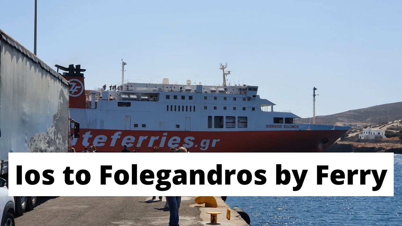 How to take the Ios to Folegandros ferry (Island Hopping)
