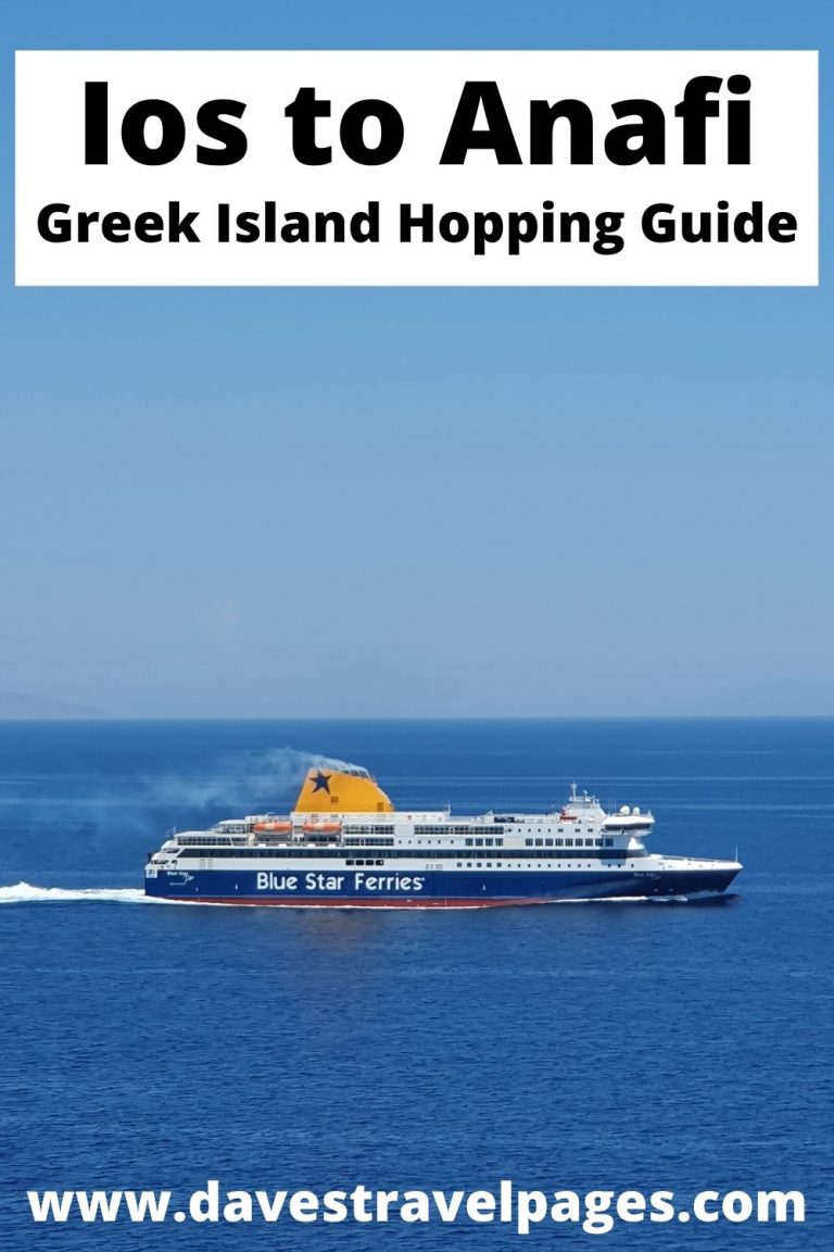 How to get from Ios to Anafi by ferry in 2025