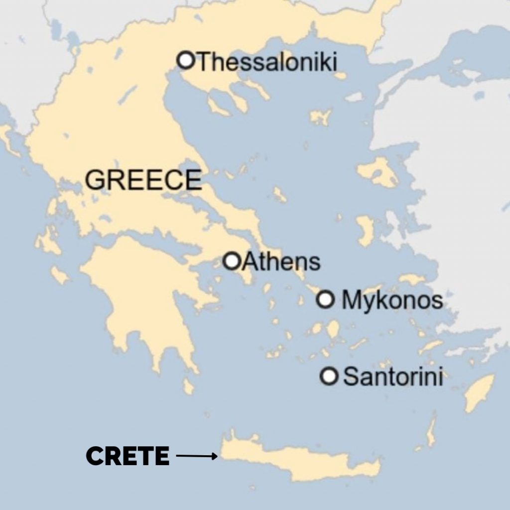 Where Is Crete Located In Greece?