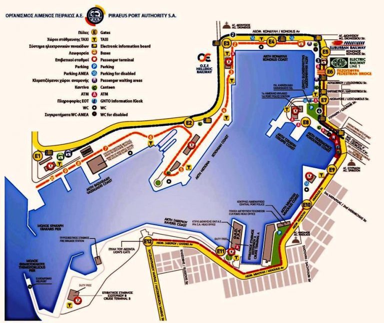 Piraeus Port Athens - Ferry Port And Cruise Terminal Information