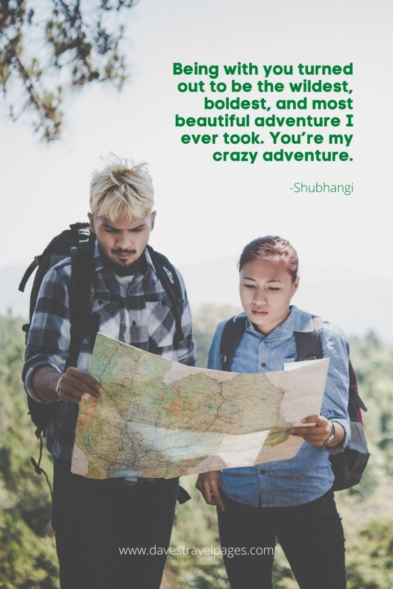 200 + Adventure Couple Quotes For Partners Who Love Travel
