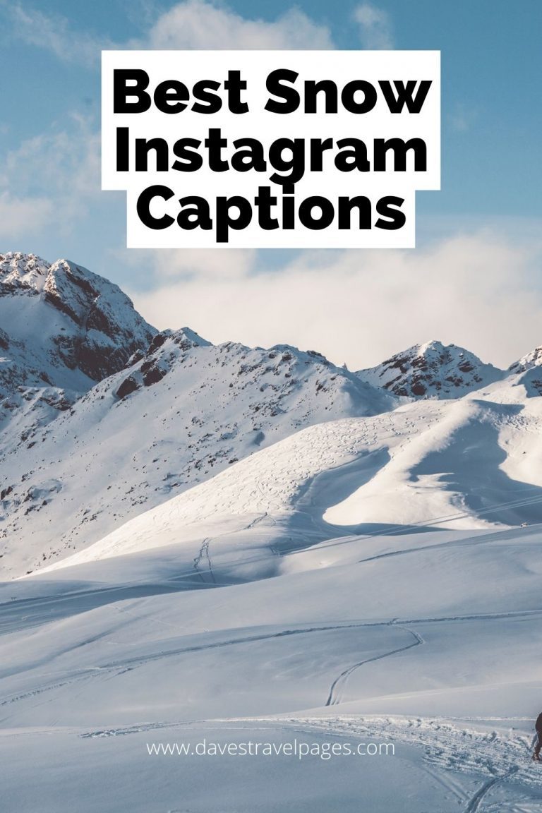 100 Perfect Snow Instagram Captions For Your Winter Photos