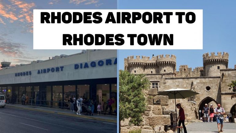 How to get from Rhodes Airport to Rhodes Town in Greece