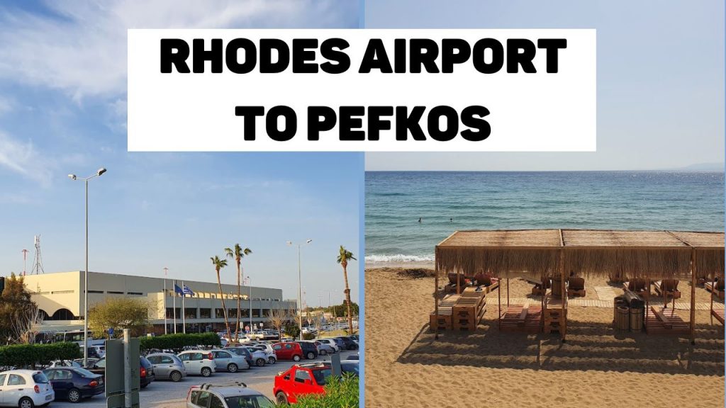 How to get from Rhodes Airport to Pefkos (Pefki) in Rhodes Greece