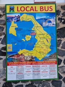 How to get from Santorini ferry port to Fira in 2025
