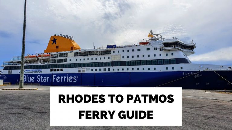 How to get from Rhodes to Patmos by ferry 2025