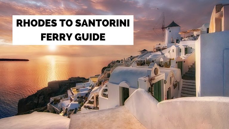 How to get from Rhodes to Santorini by ferry in 2025